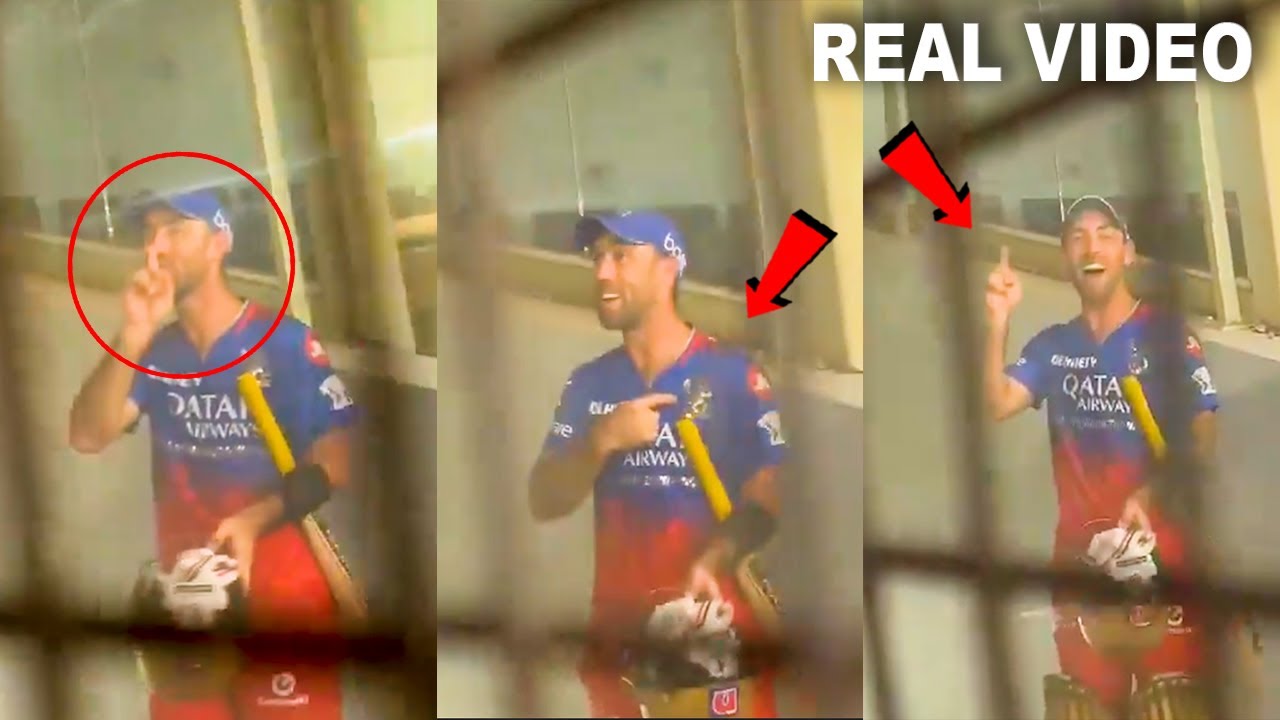 Watch Video, Glenn Maxwell Silence Crowd and Chants RCB RCB showing ...