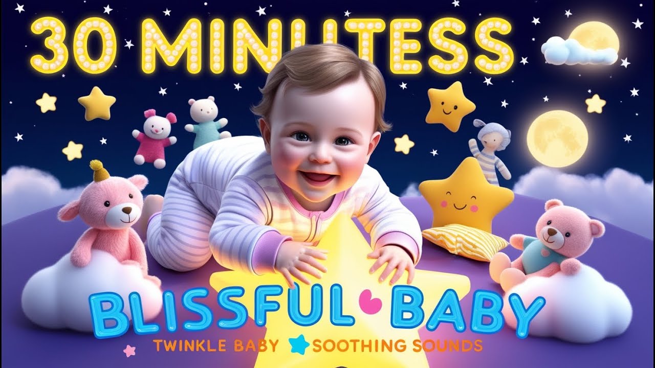 30Min🌟 Twinkle Twinkle Little Star Lullaby | Baby Sleep Music | Non ...