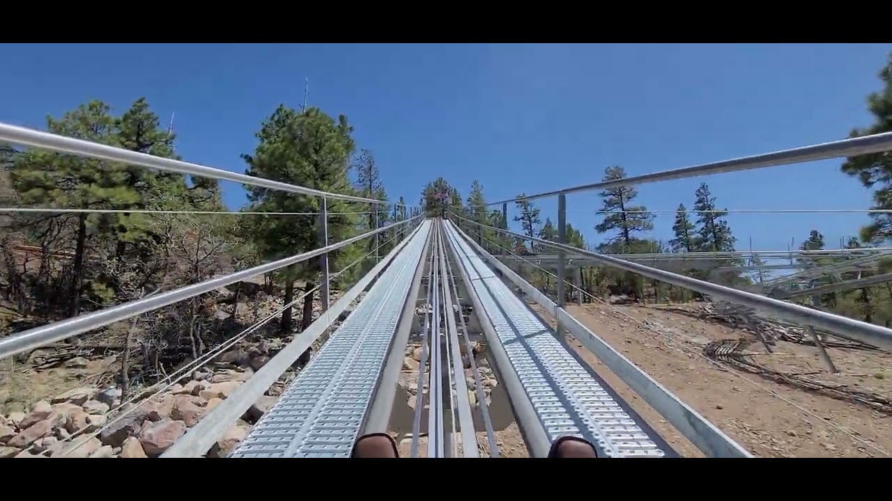 NEW Mountain Coaster Williams AZ. Full Accelerate. 27 MPH - YouTube