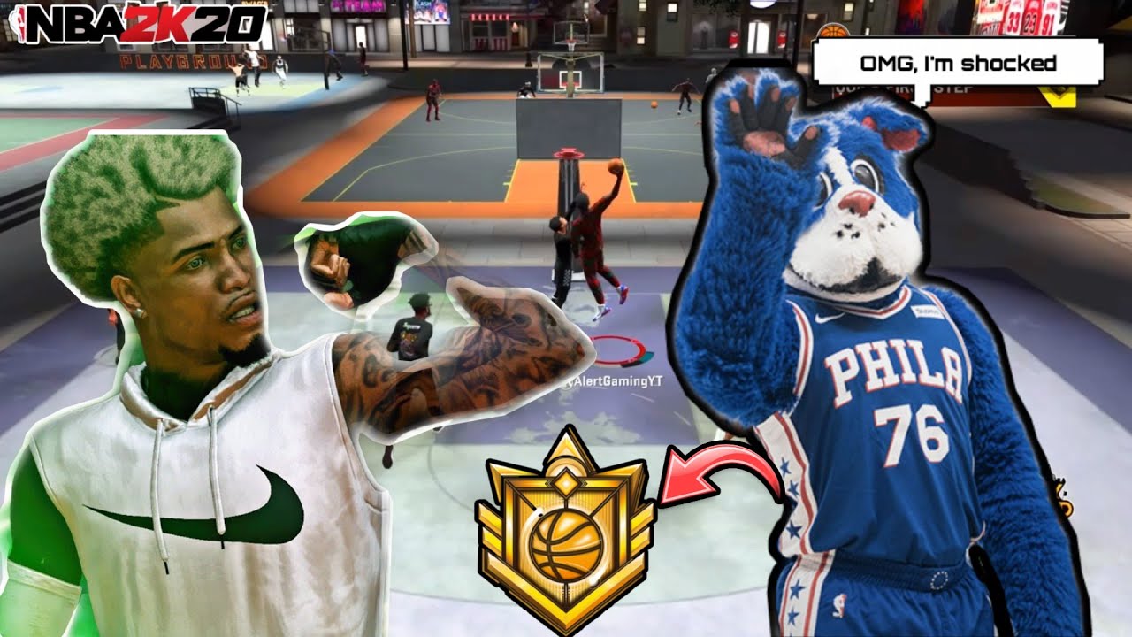 Exposing Elite 3 tryhards with a Mascot on NBA 2K20! Best Build on NBA ...