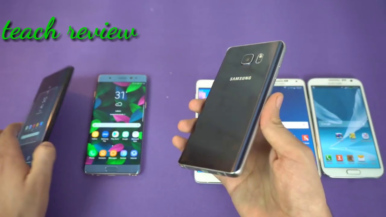 Samsung Galaxy Note 8 vs Note 7 vs Note 5 vs Note 4 vs Note 3 vs Note 2 ...