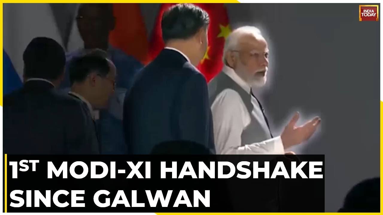 First Handshake Since Galwan: PM Modi, China's Xi Jinping Exchange ...