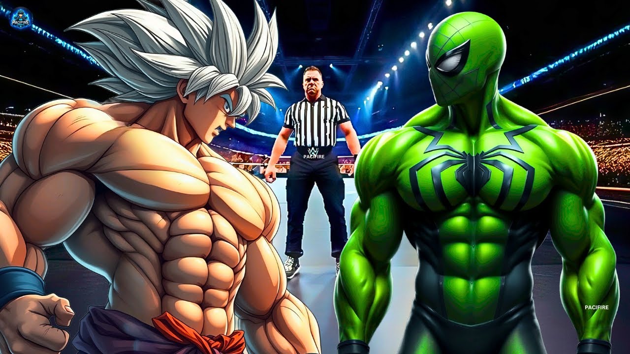 Green Spider-Man Vs Goku - Epic Battle | Marvel Vs Dragon Ball ...