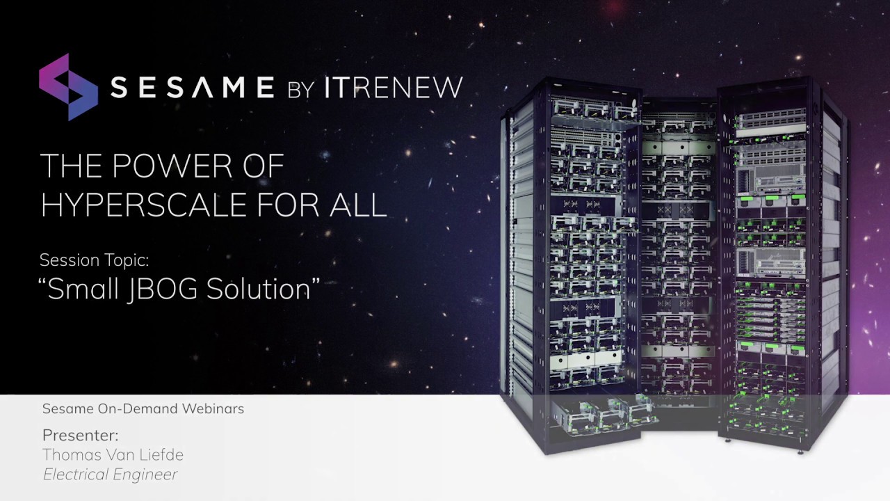 Sesame Webinar: "Small JBOG Solution" - YouTube