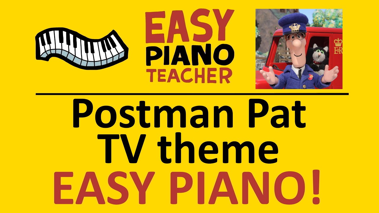 🎹 EASY piano: Postman Pat keyboard tutorial (TV theme) by #EPT with note names Acordes - Chordify