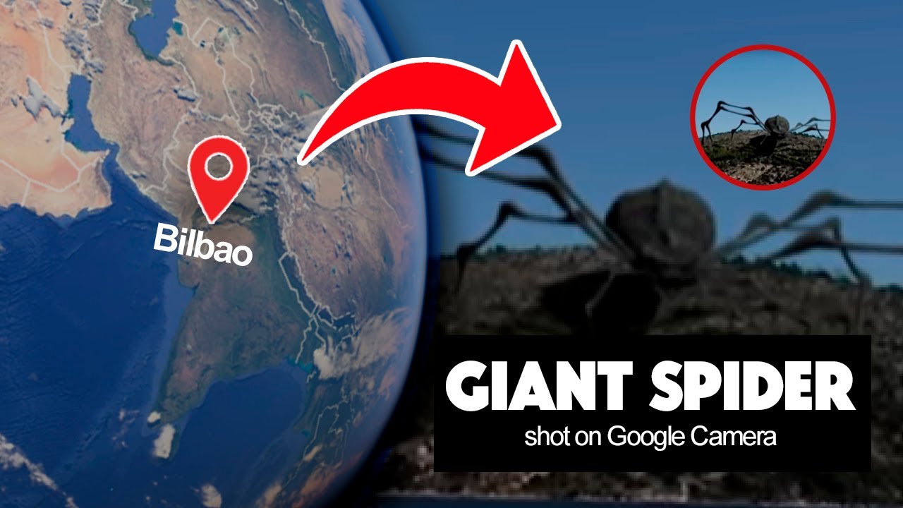 What i Found? Scary GIANT SPIDER on Google Earth and Google Maps - YouTube