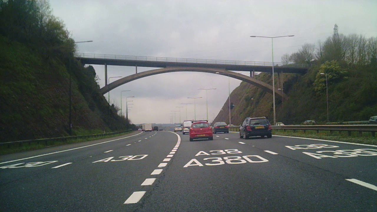 M5 Exeter towards torquay hill - YouTube