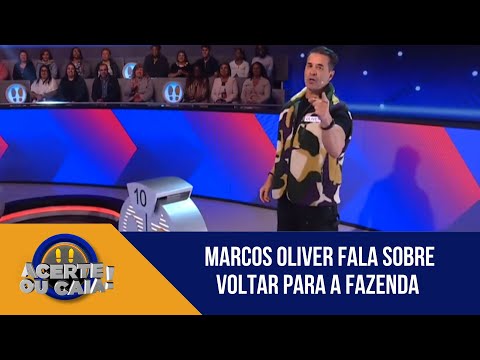 Marcos Oliver revela desejo de voltar para nova edição de 'A Fazenda' antes de cair no buraco