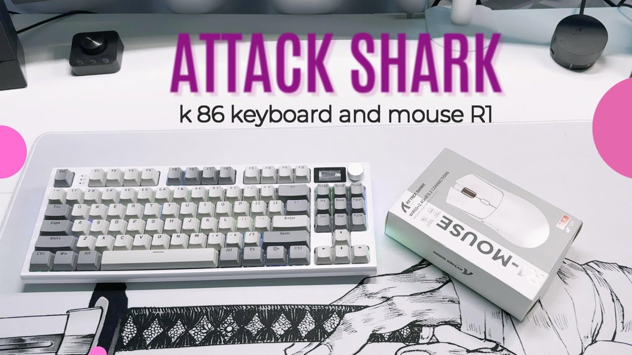 Attack Shark keyboard k86 and mouse R1 unboxing - YouTube