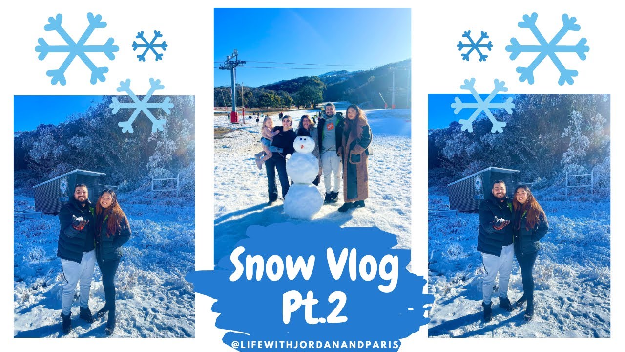 SNOW VLOG PT.2 OPENING NIGHT FOR THREDBO (WE BUILT A SNOW MAN THAT LOOKED LIKE SID THE SLOTH ...