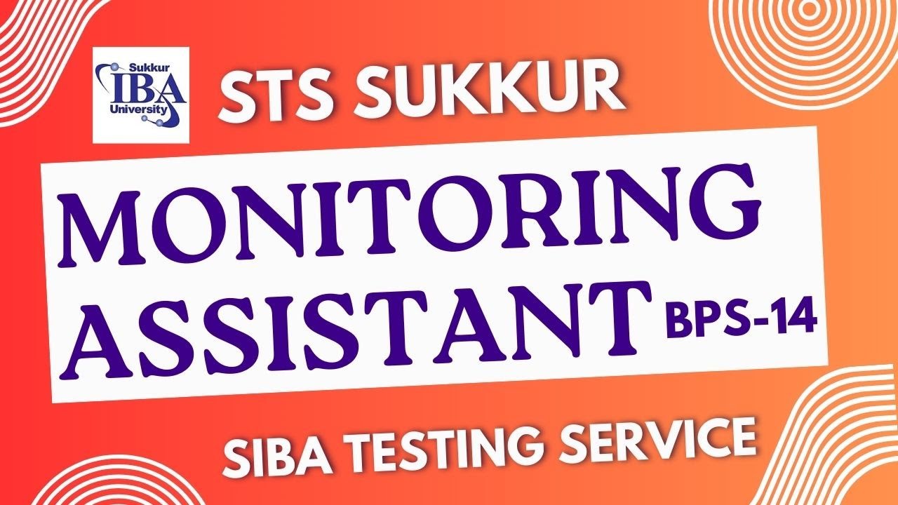 Monitoring Assistant (Bps14) Syllabus | Monitoring Assistant Job ...