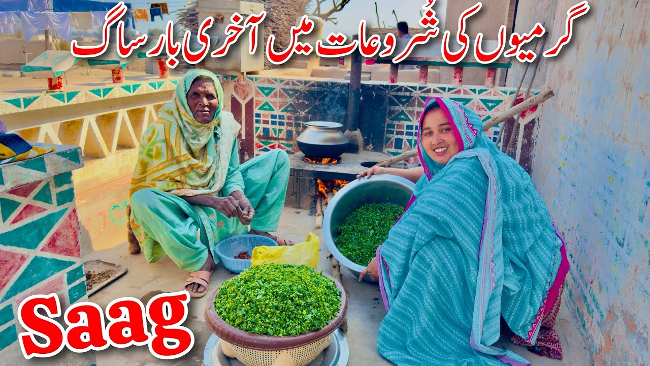 Saag Recipe In Village || Family Cookbook ||Last Recipe Of Saag || Village Food Secrets ||Mehak ...