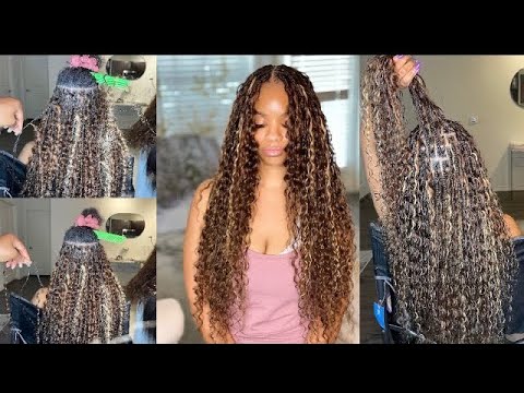 The HIGHLY REQUESTED BOHO BRAIDS colors 4/30/27 😍😱 | USING HUMAN HAIR # ...