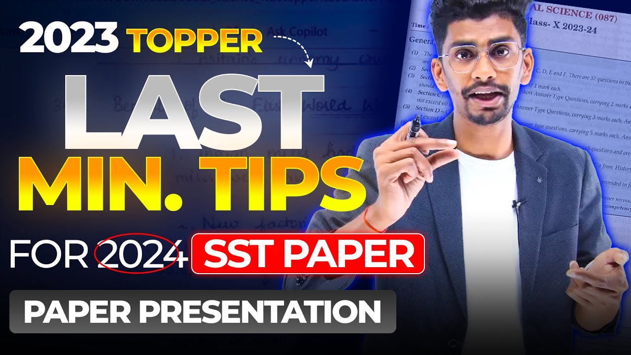 Increase 25+ Marks in one day | Last minute tips for SST exam | 2023 ...