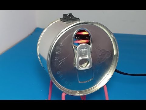 How to make mini room heater out of fresh milk can - YouTube