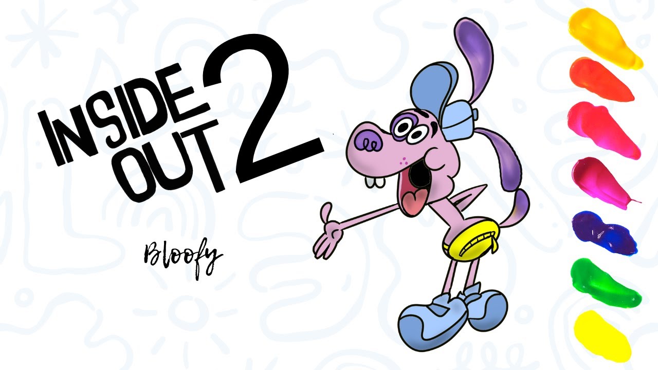 Bloofy Drawing from Inside Out 2m#timelapsedrawing #insideout2 #bloofy ...