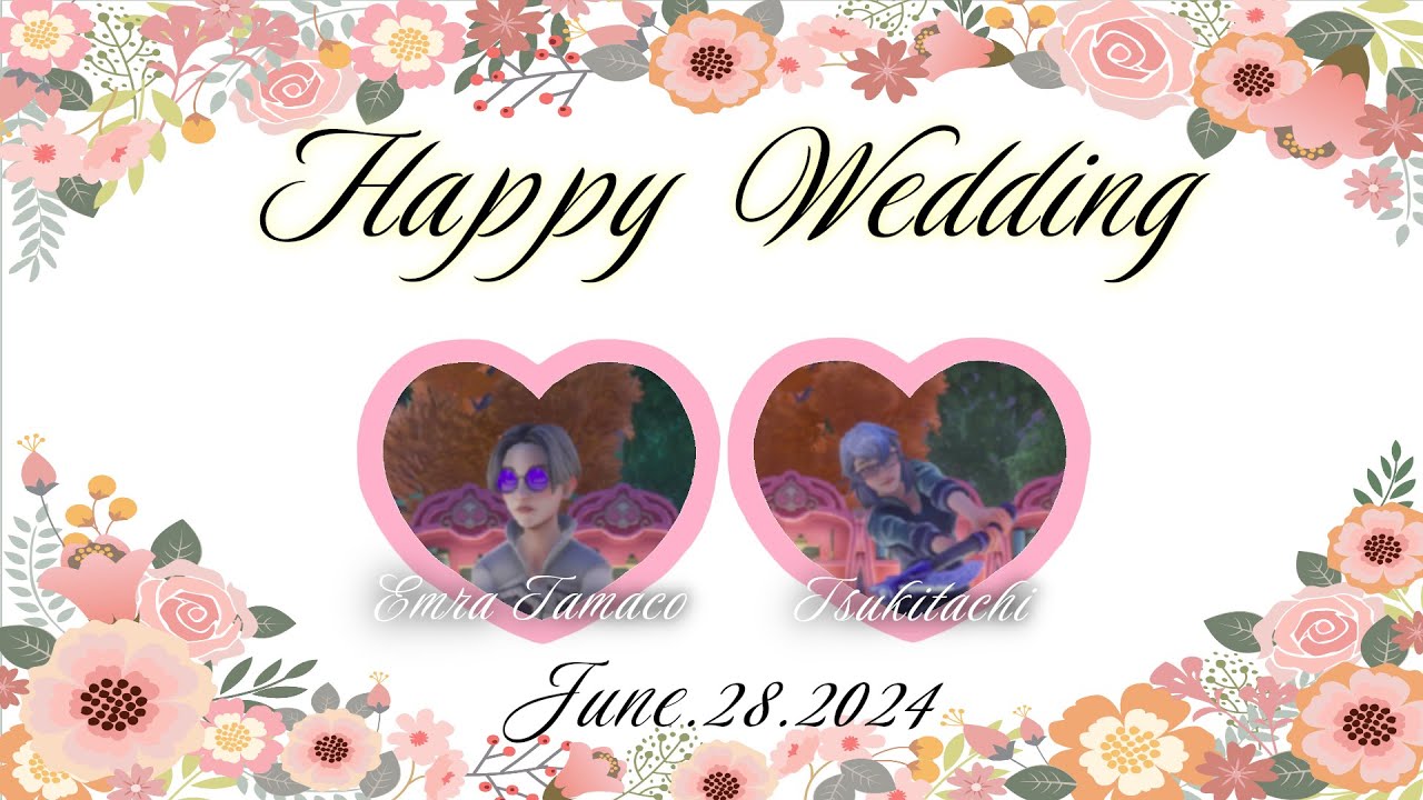 【Palia】★Emra tamaco & Tsukitachi☆the wedding ceremony and photo session ...