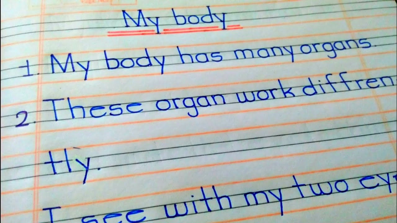Essay on my body // 10 line on my body // essay on on body in English ...