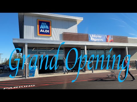 Aldi - Grand Opening - My First Time At Aldi - Wow! - #groceryshopping #aldilove #grocery - YouTube