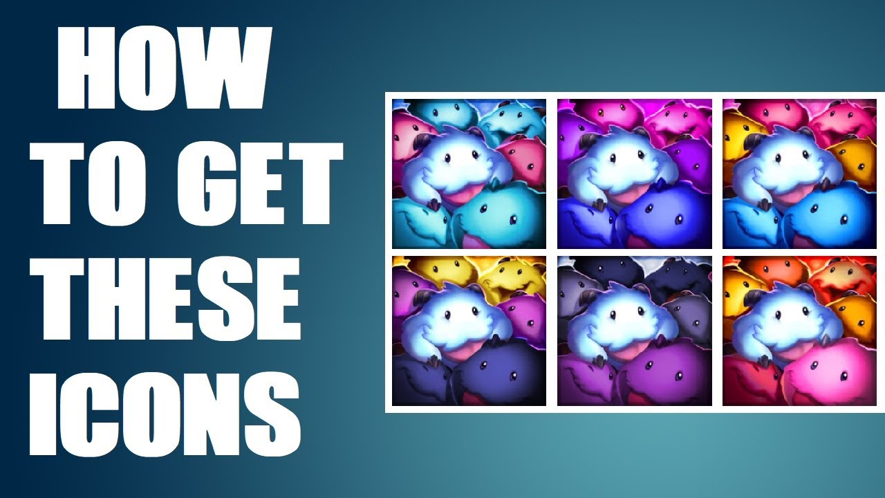 How to get the Fluft Icons | League of Legends - YouTube