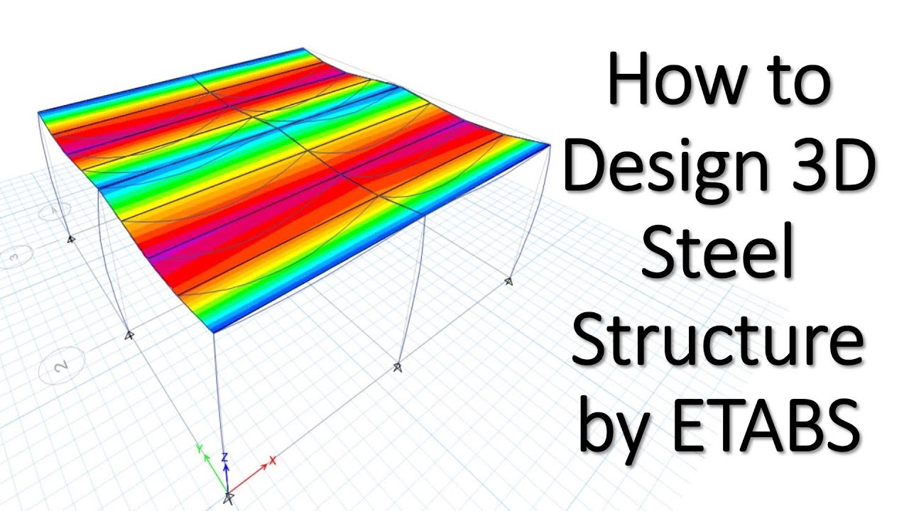 How to Design 3D Steel Structure by ETABS - YouTube