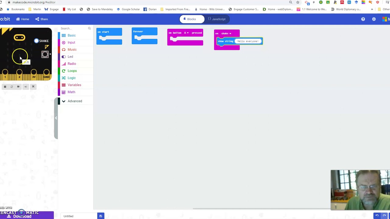 Microbit Lesson 2 Show Youtube