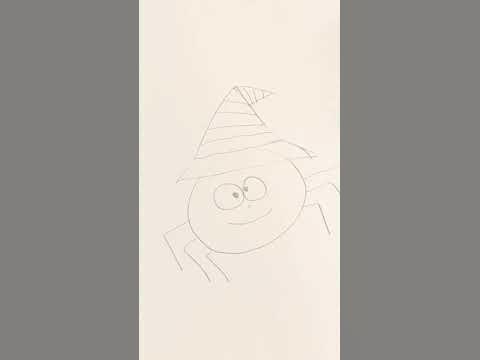 How to draw a Halloween Spider! - YouTube