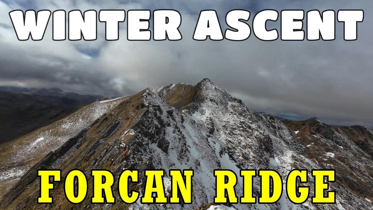 SUPERB WINTER HIKE ON THE FORCAN RIDGE/ MUNROS/ THE SADDLE & SGURR NA ...