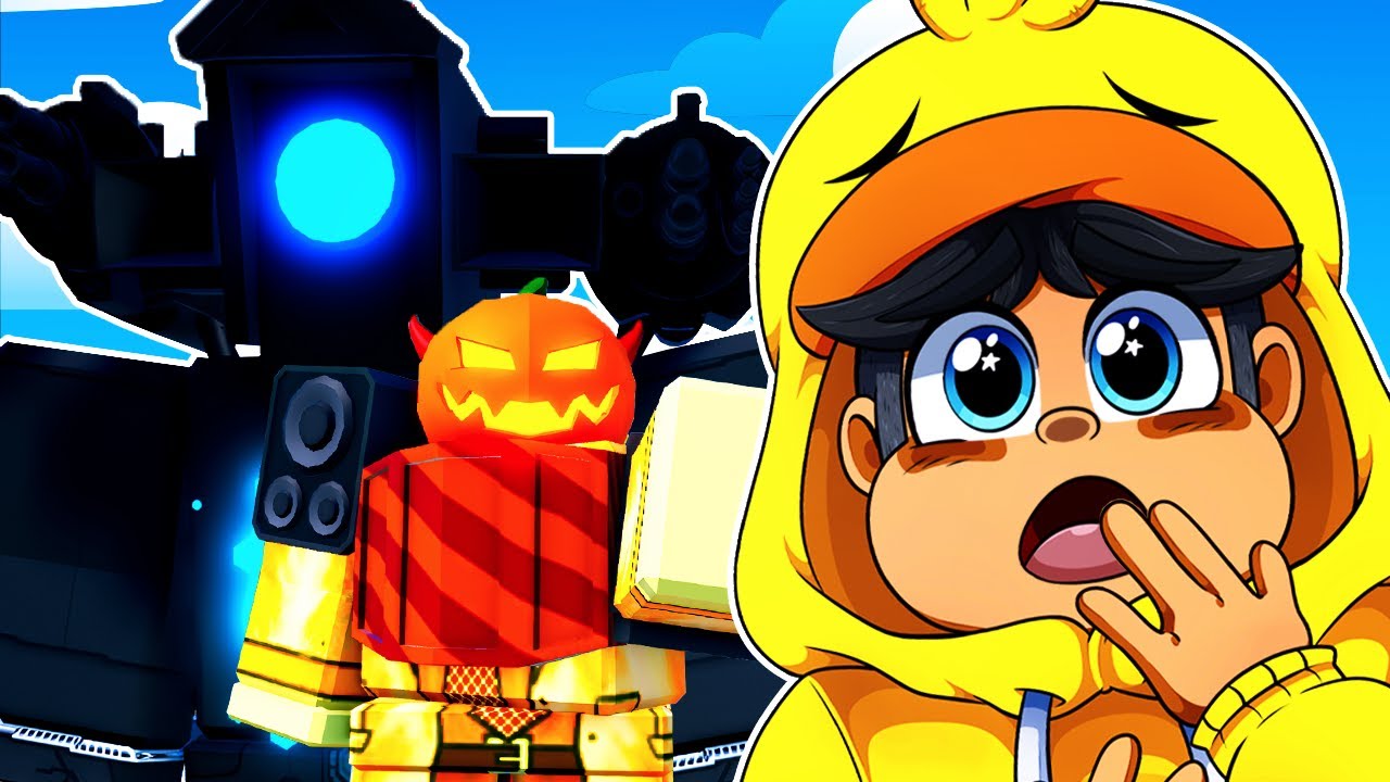 HARD vs UPGRADED SCARY CAMERAMAN No Toilet Tower Defense! - Roblox ...