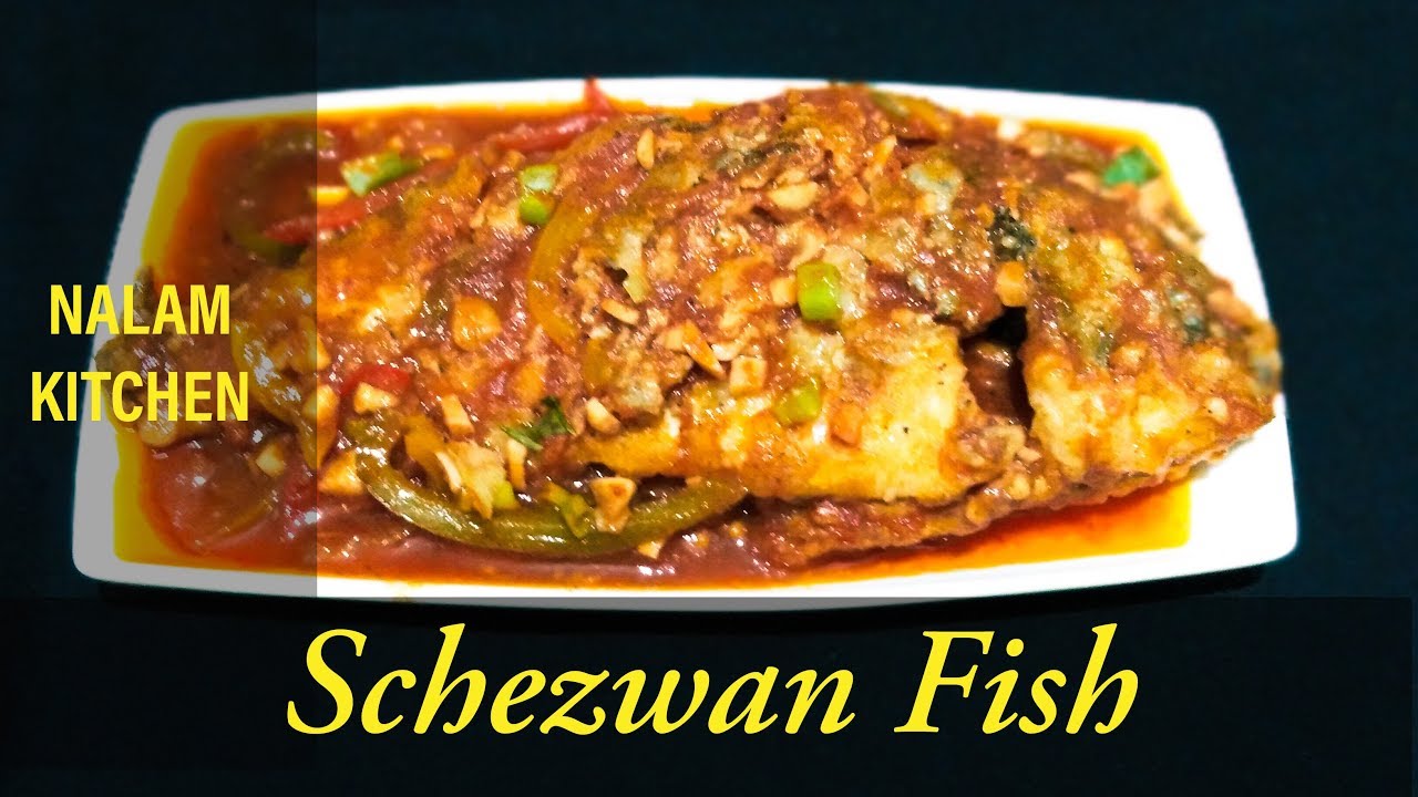 Fish Fry in Schezwan Sauce | முழு மீன் பிரை சைனீஸ் ஸ்டைல் | Full Fish ...