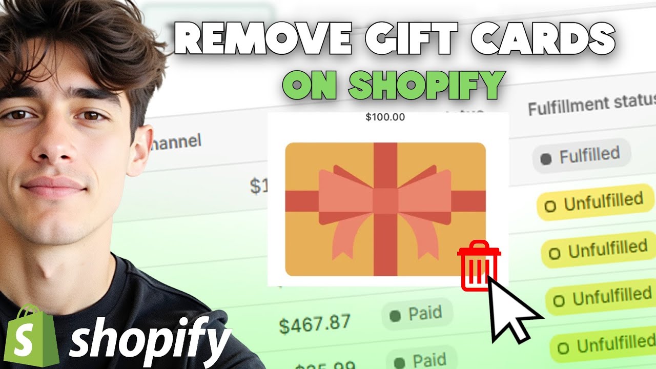 How to Remove Gift Cards in Shopify (Step-by-Step Guide) - YouTube