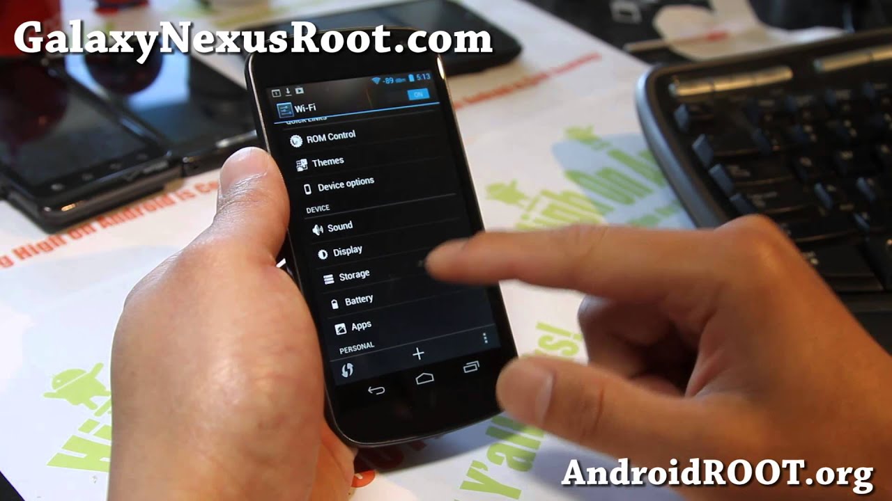 AOKP ROM Build 5 for Rooted Galaxy Nexus! - YouTube