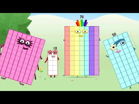 Numberblocks World - Learn Number 55 60 64 70 with Numberblocks World ...