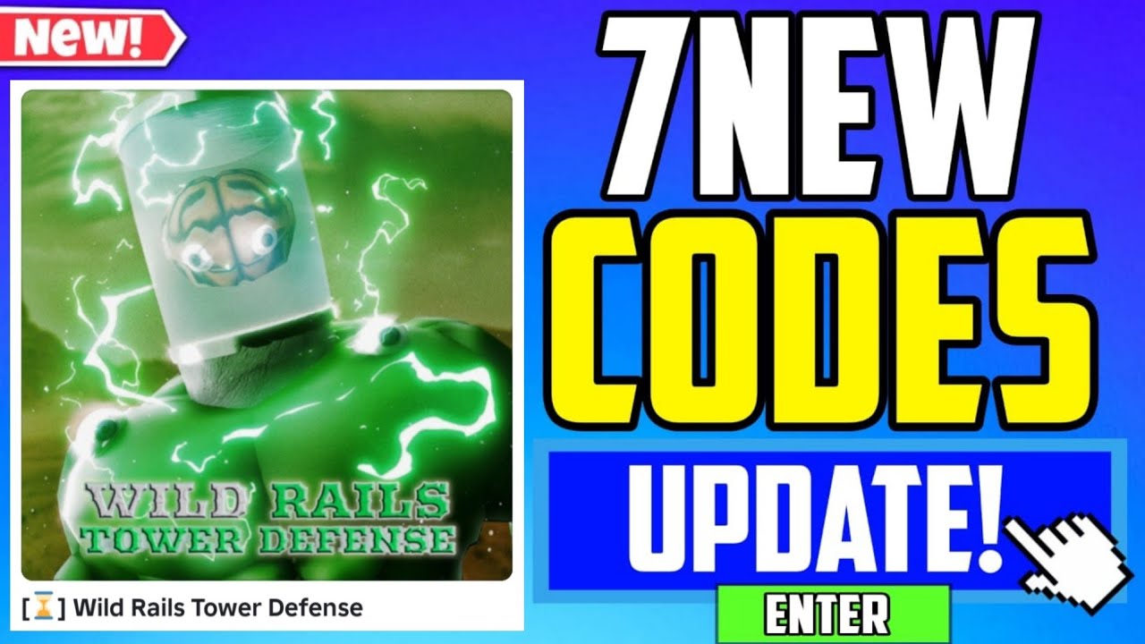 *SECRET UPDATE!* | Wild Rails Tower Defense CODES 2025 (ROBLOX Wild ...