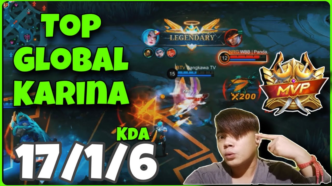 TOP GLOBAL KARINA LEGENDARY IN RANK GAME 🔥~ Bangkawa TV - YouTube