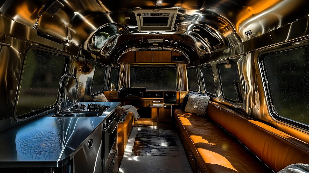 Rain and Lightning Views from an RV on a Stormy Night | 3 Hours of Calm ...