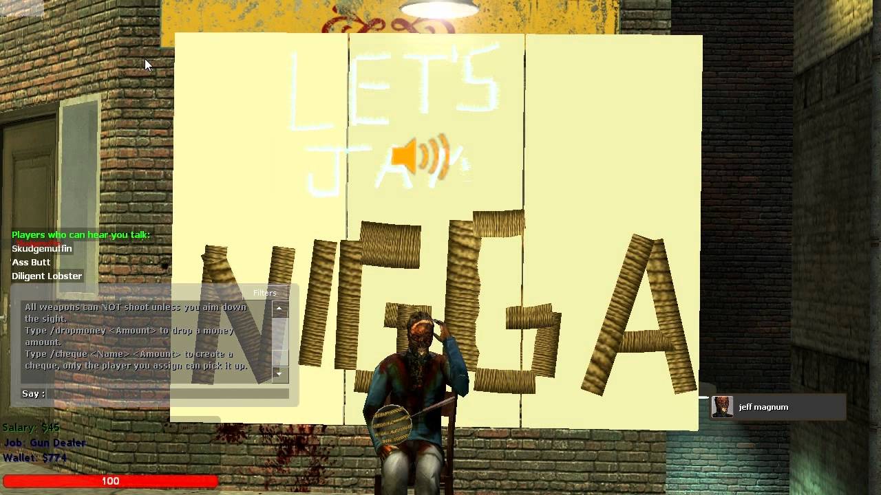 Hobo Plays Guitar for Money on GMOD - YouTube