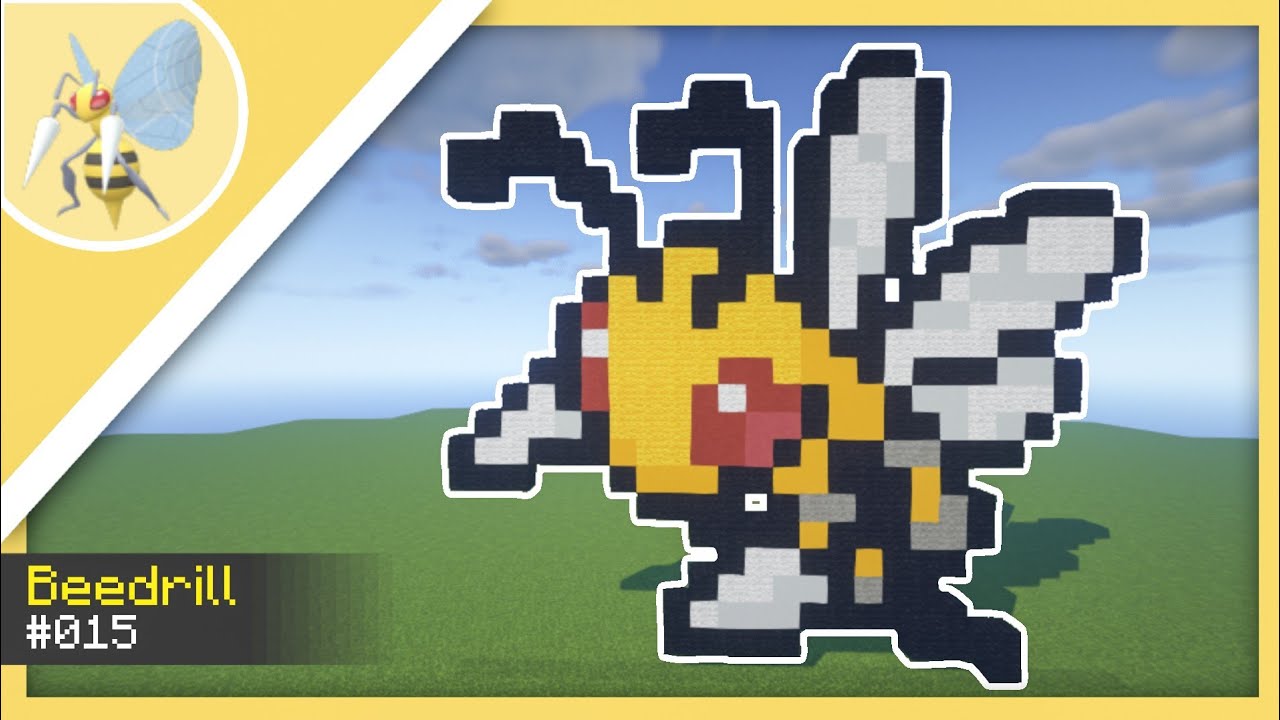 Beedrill | Minecraft Pixel Art - YouTube