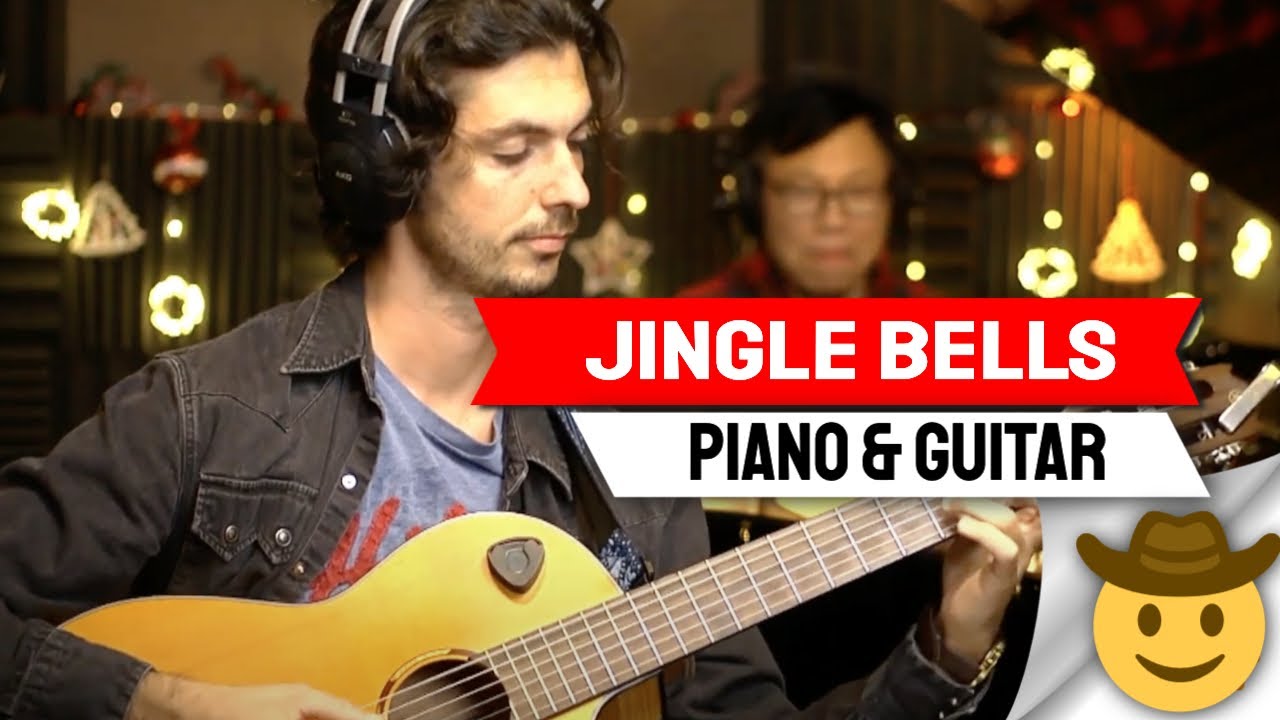 Jingle Bells Piano & Guitar Duet 🎹 Performance by Jules & Vu Quang ...