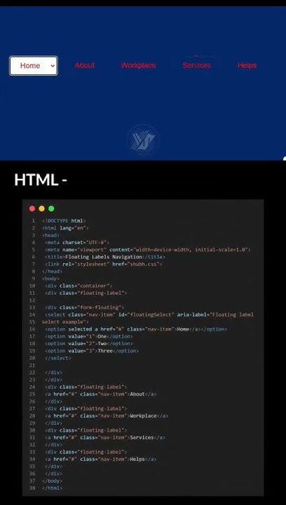 Create labels and drop down menus using HTML CSS #coding #java #codingpractices #codingfun #css ...