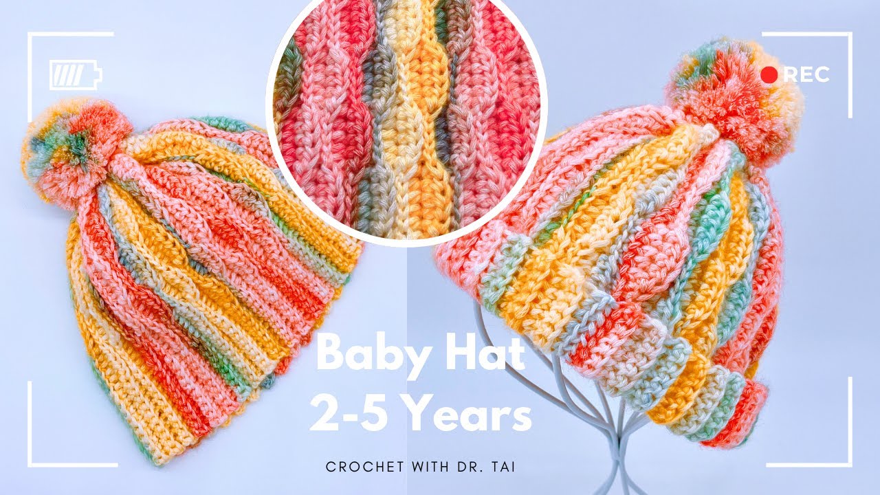 【EP330】Crochet Cute Baby Hat Tutorial for Beginners - YouTube