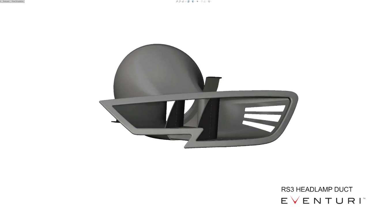 RS3 Headlamp Duct - CAD Animation - YouTube