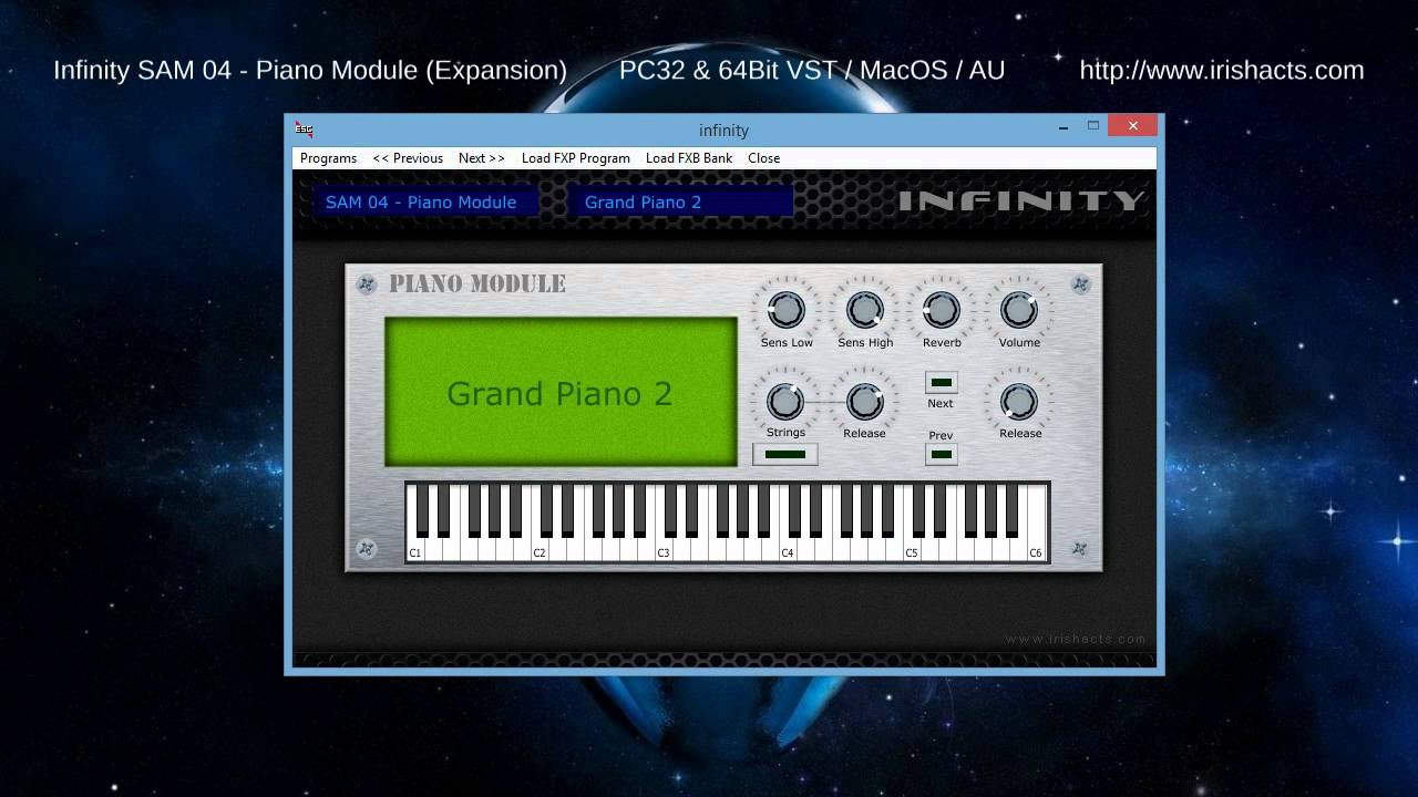 Infinity SAM-04 Piano Module - YouTube
