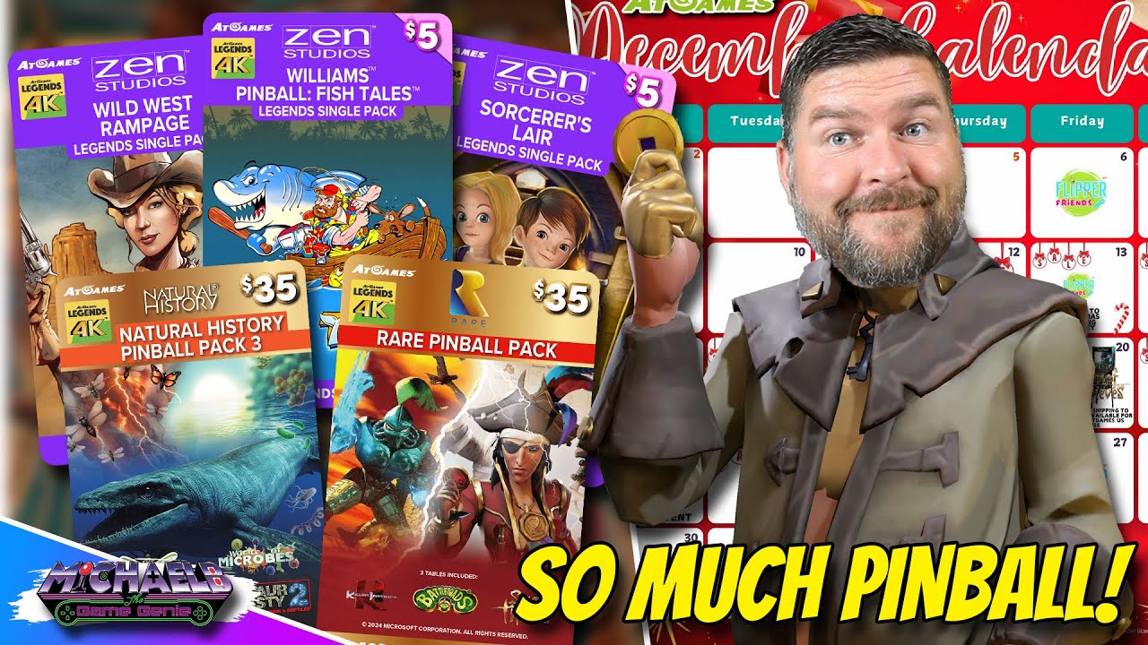 AtGames Legends Pinball 4K 6 New Pinball Packs Announced For December ...