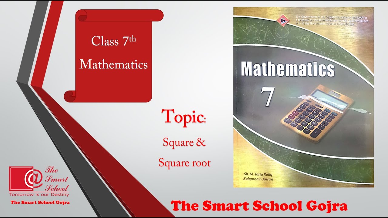 Grade 7th Maths Lecture no 1 Square & Square root - YouTube
