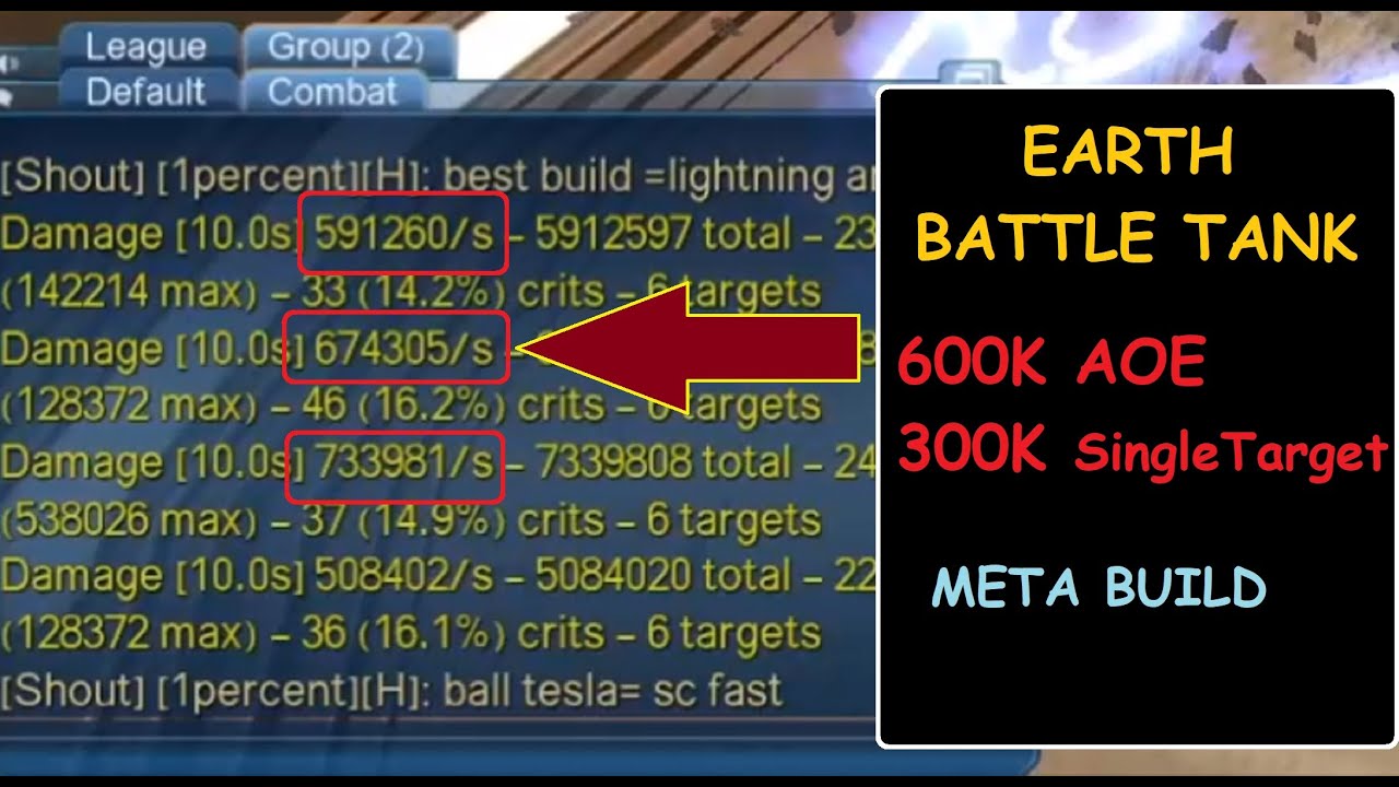DCUO AOE 600K _ ST 300K _ EARTH Battle Tank LOADOUT : The KING of ...
