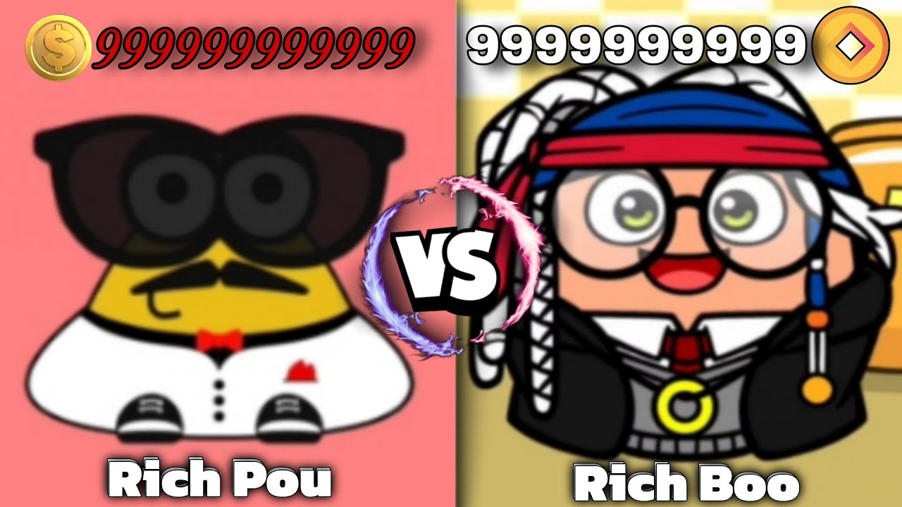 Pou Mod Vs. Boo Mod 🤑 Who is Richer ??! - YouTube