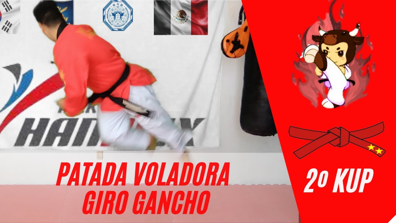 🔥Cómo dominar la patada voladora con giro y gancho: Nivel avanzado de ...
