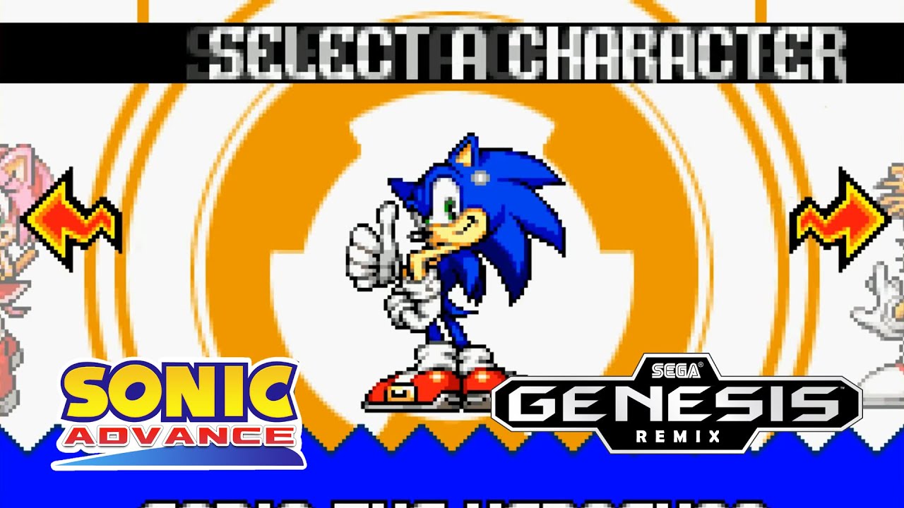 Sonic Advance Character select Sega Genesis remix - YouTube