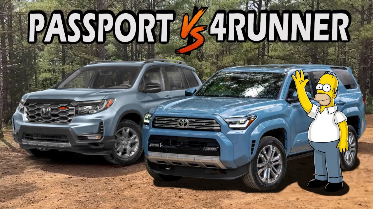 2025 Toyota 4Runner VS 2025 Honda Passport [Homer Simpson’s Review ...
